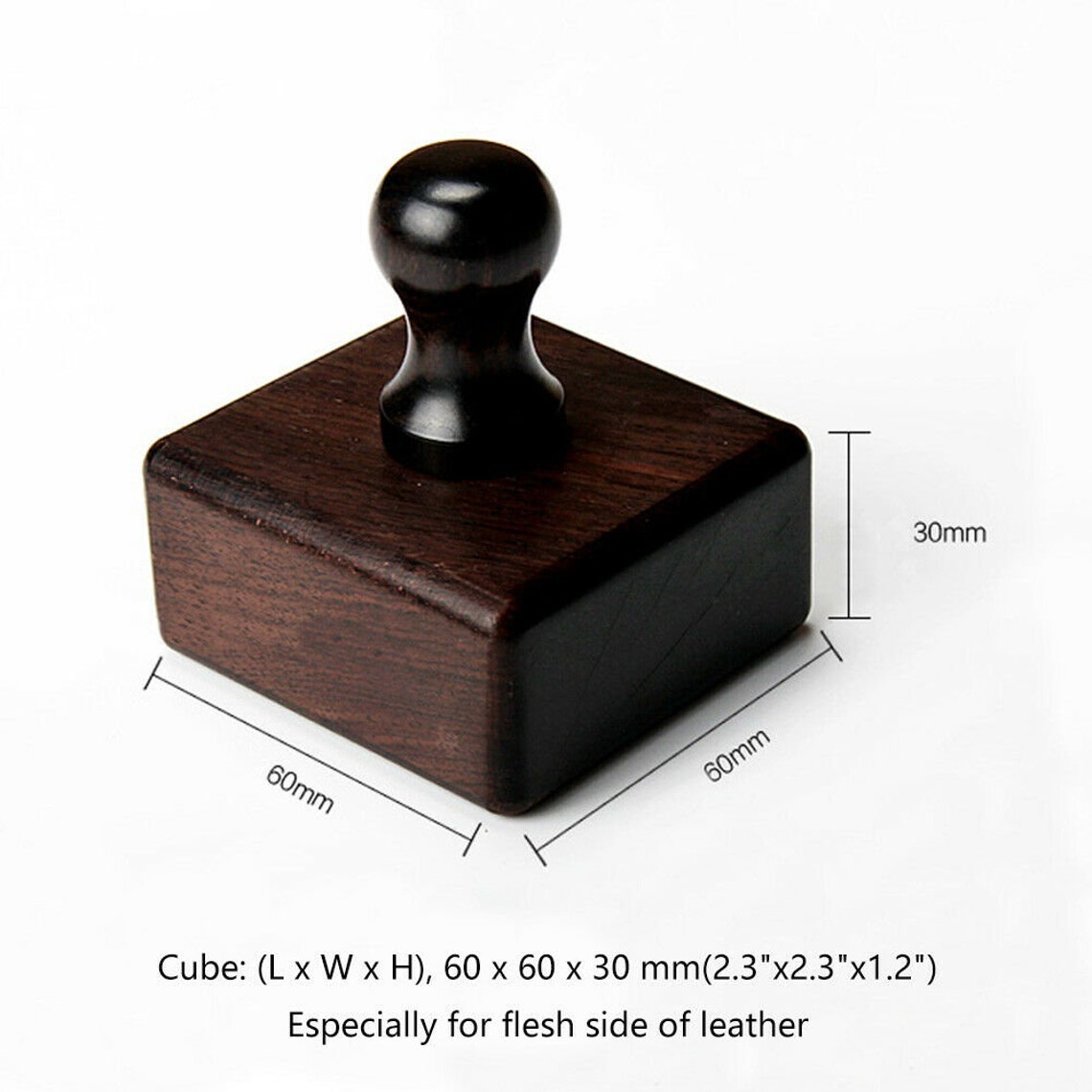 Blackwood Leather Edge Slicker Burnisher Wooden Craft Tools Muiti-size ...