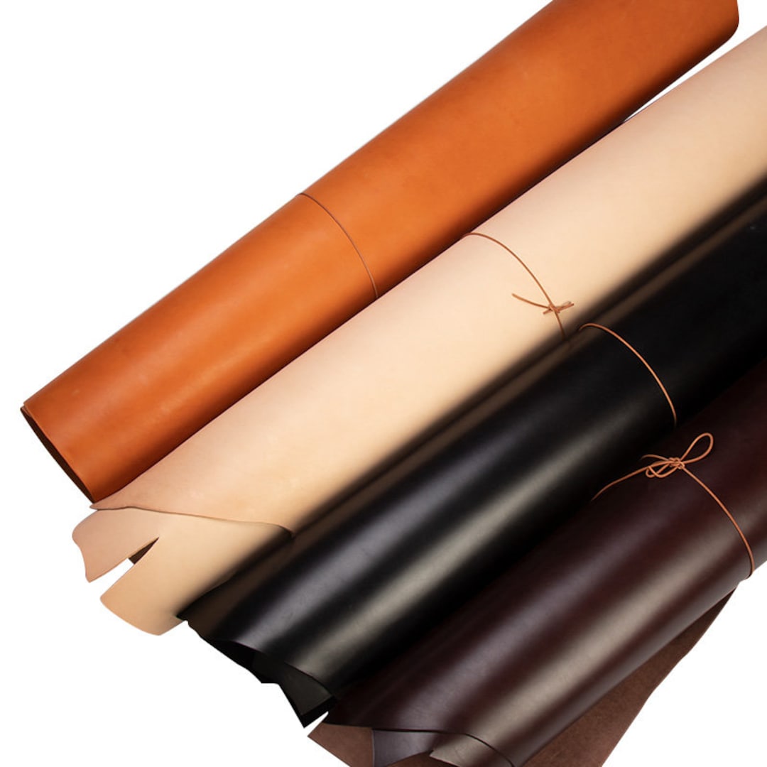 3.5mm-4mm Thick Genuine Vegetable Tanned Cowhide Leather Genuine ...