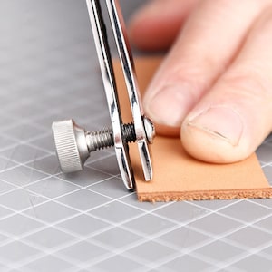 Leathercraft Adjustable Leather Edge Stitching Scribing Groover Creaser ...