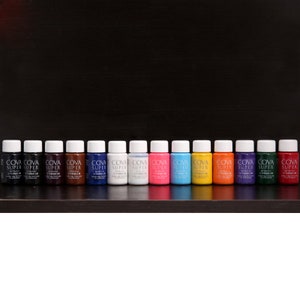 30ml Edge Enamel Leather Dye Dressing Lacquer Finish Paint Seiwa Cova ...