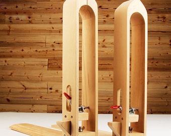 Leather Wooden Sewing Pony Horse Table Desktop Lacing Sewing Clamp for ...