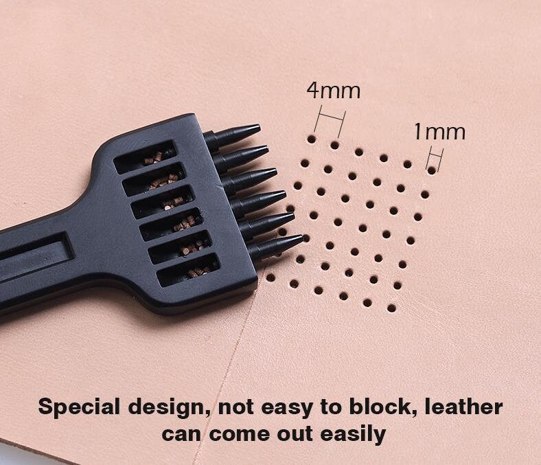 4/5/6mm Leather Craft Round Hole Punches Hand Sewing Spacing - Etsy