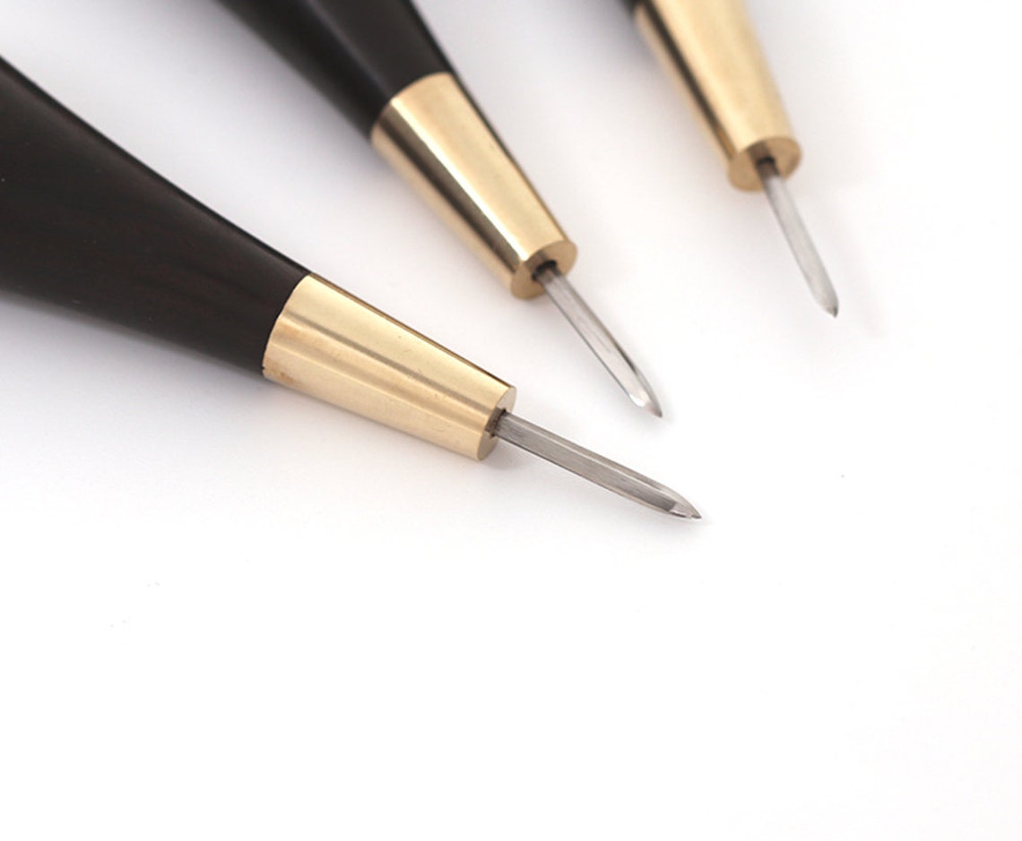 Leathercraft Wooden Stitching Awl Needle Hand-stitched Leather - Etsy