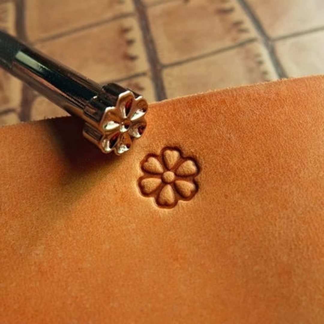 Leather Sramp Stainless Steel Leather Craft J786 Flower Center Stamp ...
