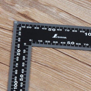 Japan SHINWA Tri Framing Set Square Right Angle Straight Edge L Ruler ...