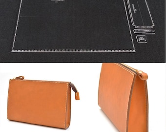 Leather Craft Acrylic Template for Business Long Wallet - Etsy