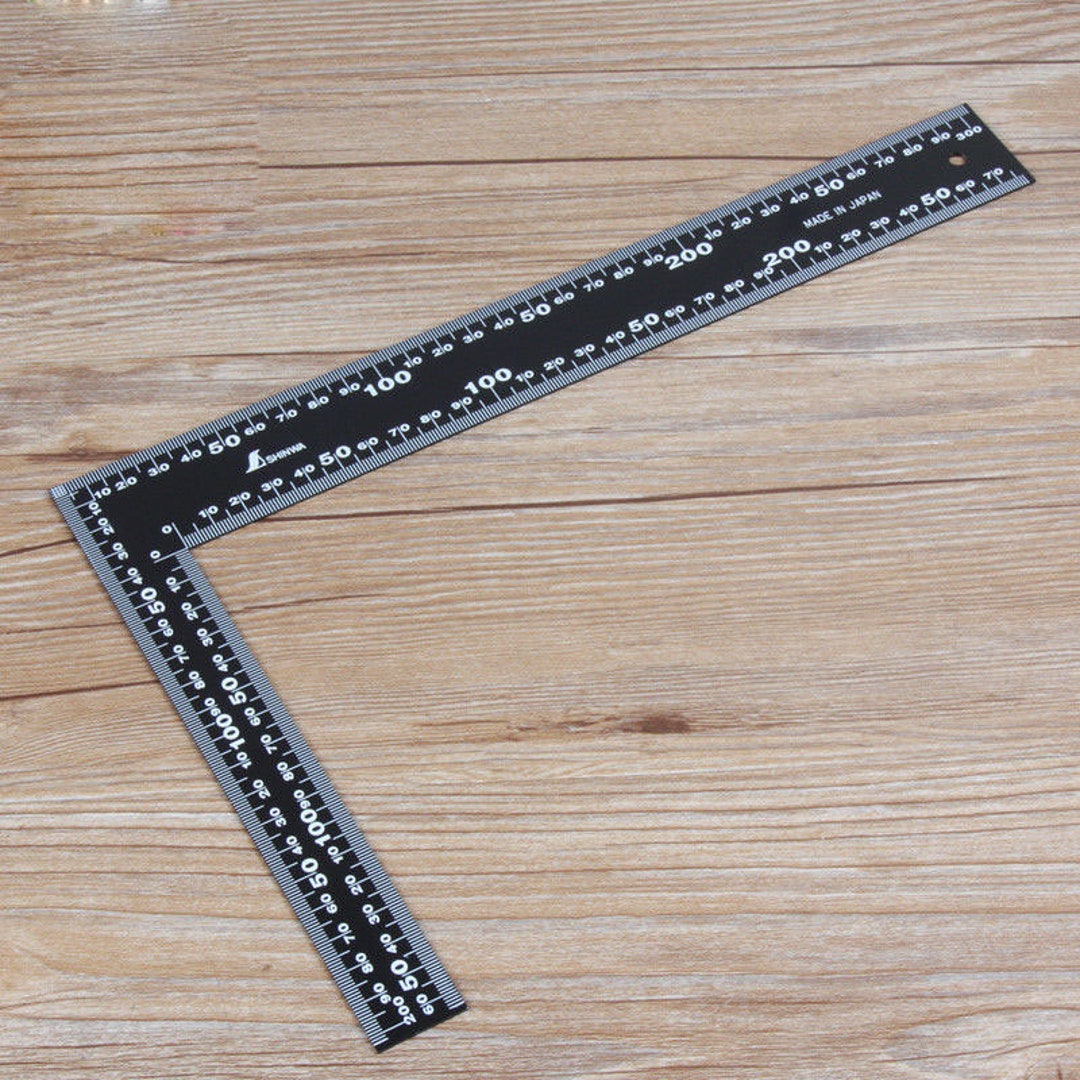 Japan SHINWA Tri Framing Set Square Right Angle Straight Edge L Ruler ...