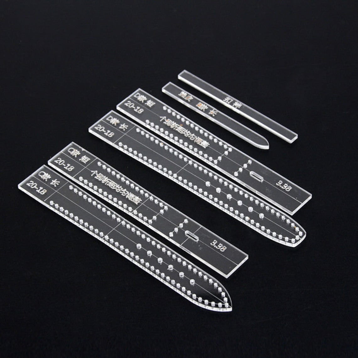 18/19/20/22mm Leather Craft Acrylic Watch Strap Band Stencil Template ...