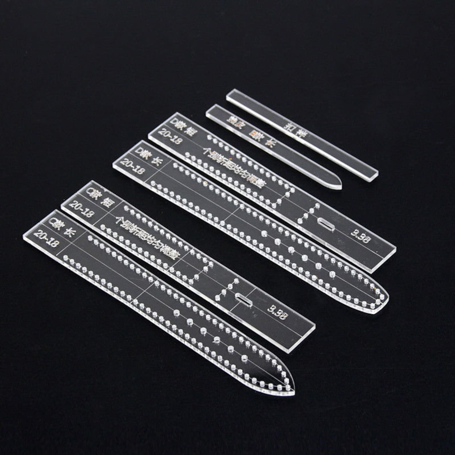 18/19/20/22mm Leather Craft Acrylic Watch Strap Band Stencil Template ...