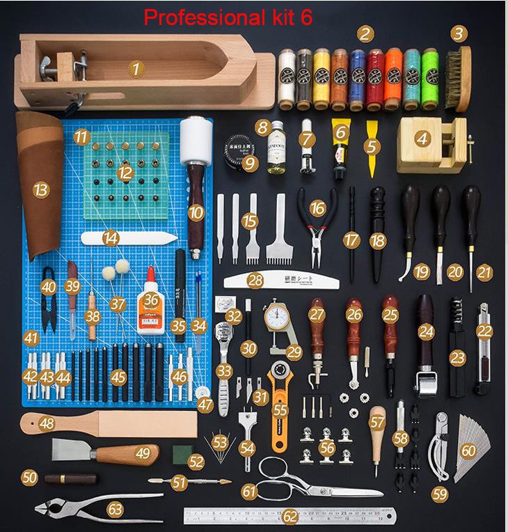Professional / Basic Tools for Leather Craft Sewing DIY Hand Stitching ...