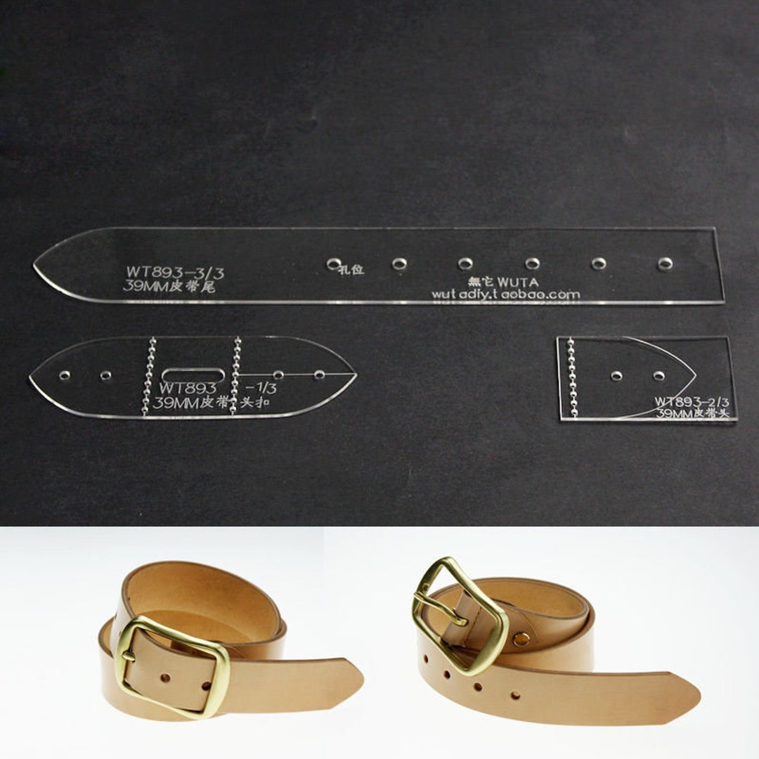 Belt Leather Template Acrylic Leather Pattern Craft Diy Tool - Etsy