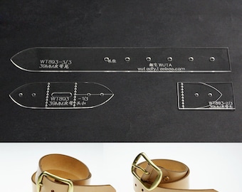 Leathercraft Passport Template Plastic Clear Acrylic Leather - Etsy