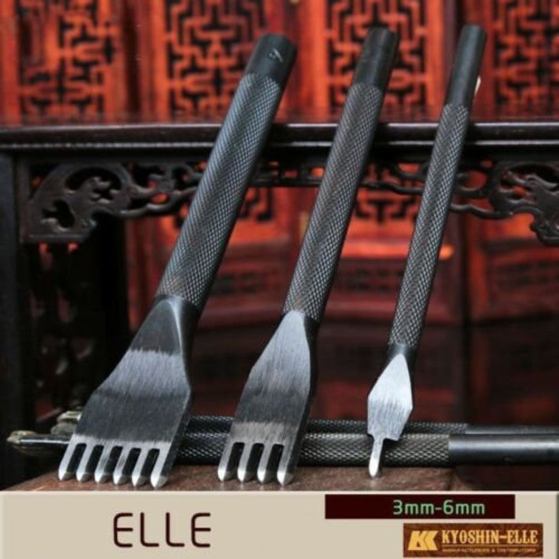 Diamond Leather Stitching Chisel Leathercraft Pricking Iron | Etsy