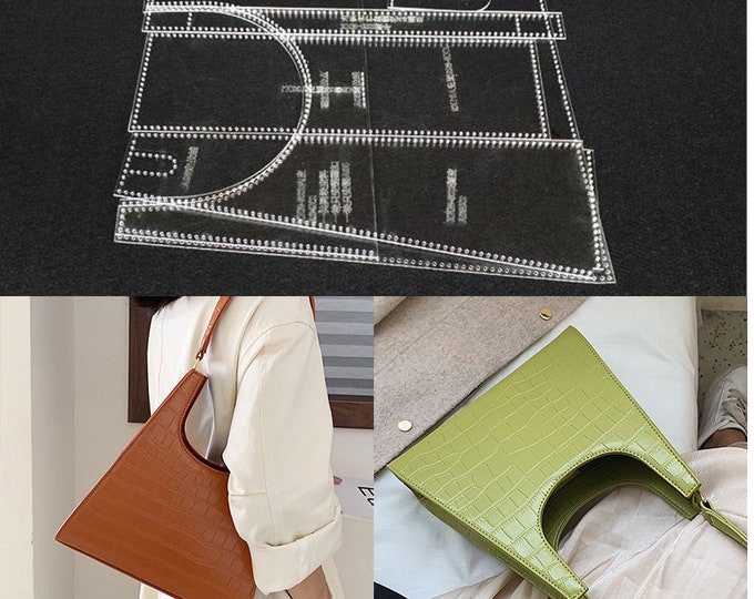 Women Handbag Men Handbag Bag Acrylic Template Leather Pattern | Etsy