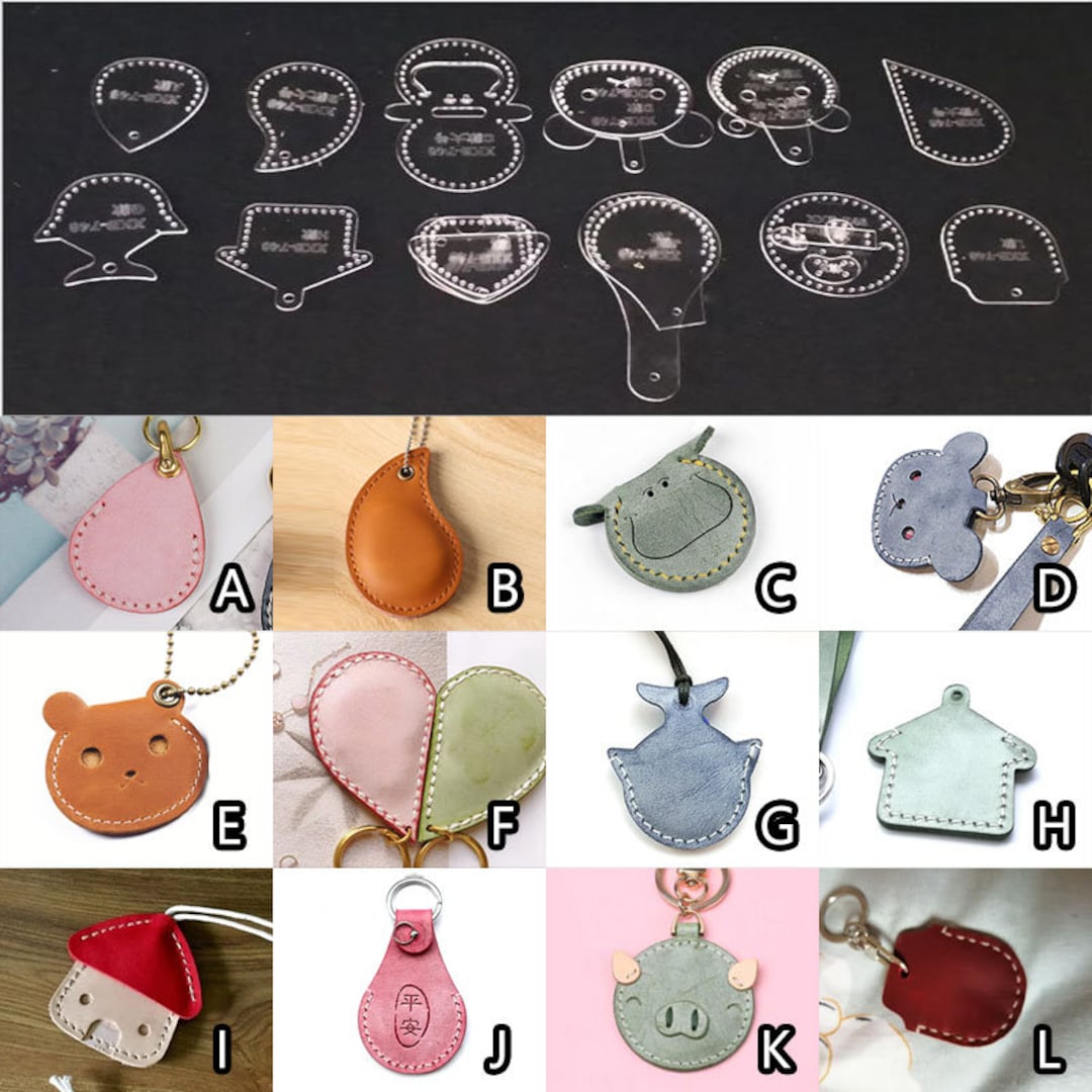 Leathercraft Key Case Keychain Handbag Decoration Acrylic Template ...