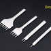 3/4/5/6mm Chisels Diamond Set of 4 Pcs Leather Craft Tool Hole Punches Stitching Punch 1 2 4 6 ...