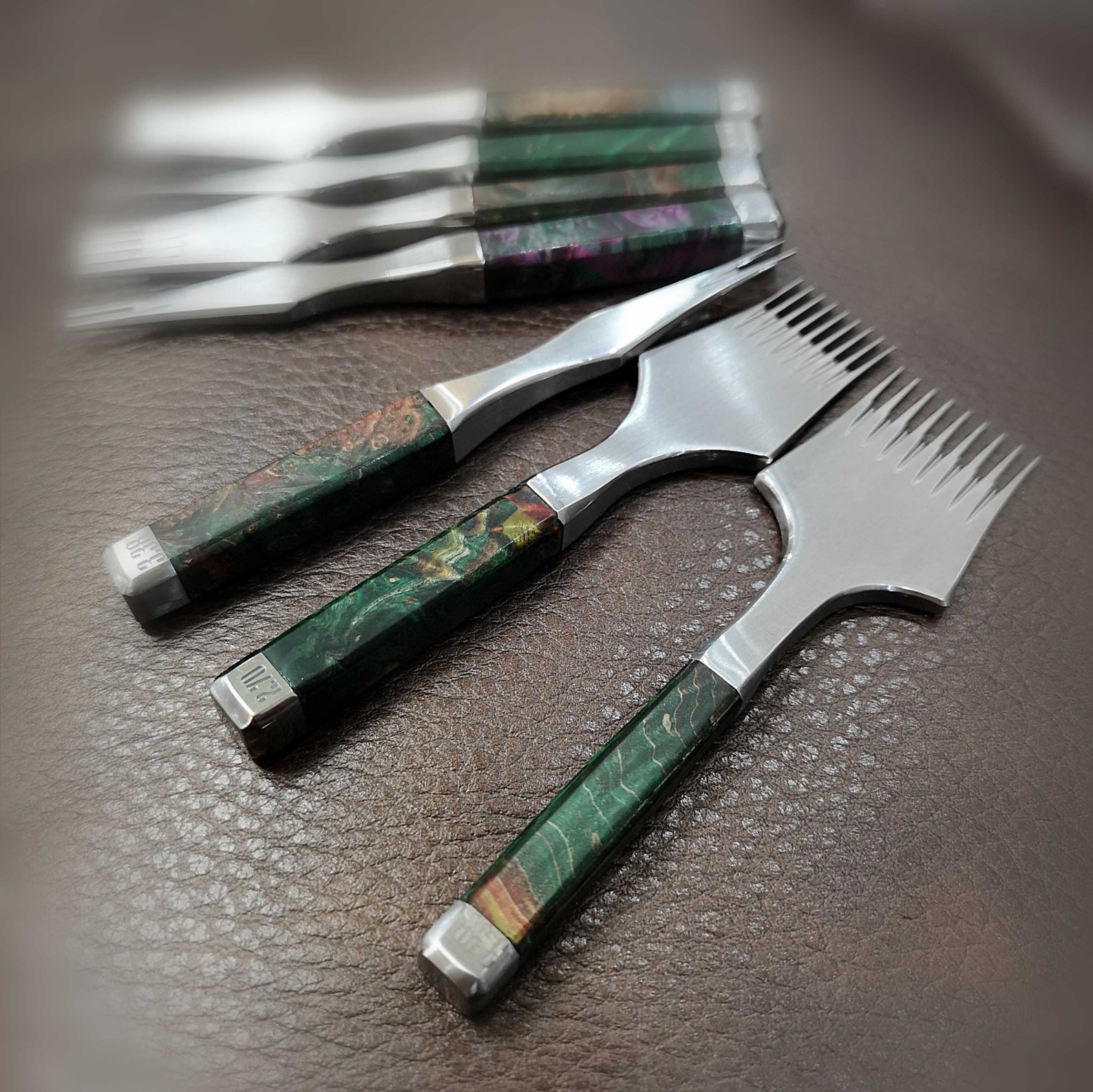High Quality Steel French Style Leather Craft Pricking Irons Stitching ...