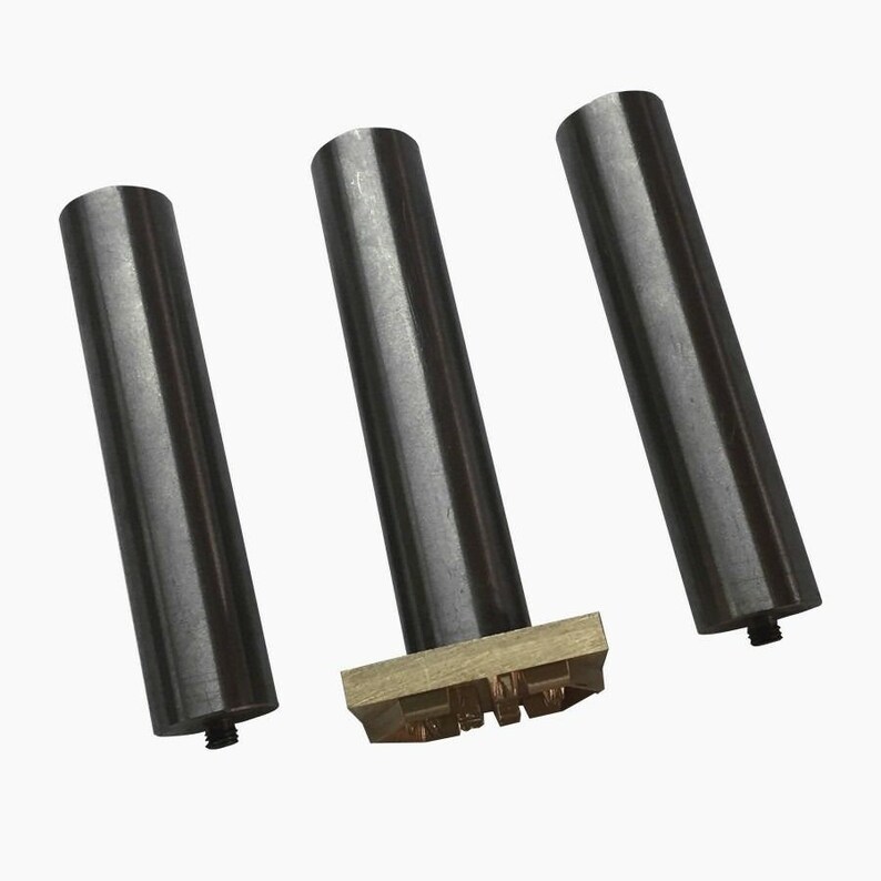 Custom Made Brass LOGO Leather Stamp Steel Handle Wood Cake - Etsy