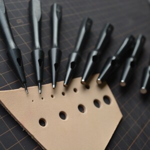 Leather Belt Punch Hole Punch (black) High Quality Leathercraft Tools ...