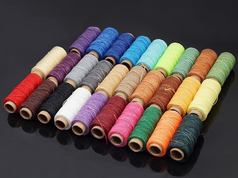 5pcs 50M 1mm Waxed Linen Wax Cotton Cord String Linen Thread - Etsy