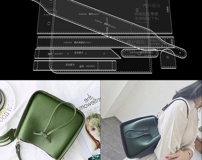 Card Case Mini Card Holder Template Clear Acrylic Leather - Etsy