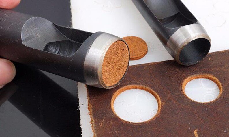 Poinçon creux en cuir / trou de forage outil - 1mm à 25mm durable acier ...