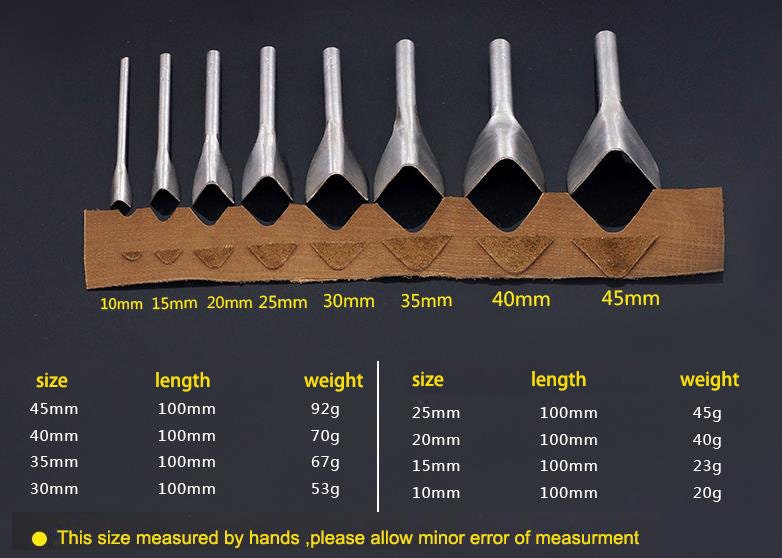 Individual Sizes 10mm-45mm 8 Sizes V Corner Punch Cutter - Etsy