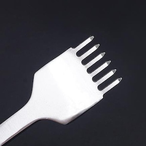 3/4/5/6mm Chisels Diamond Set of 4 Pcs Leather Craft Tool Hole Punches Stitching Punch 1 2 4 6 ...