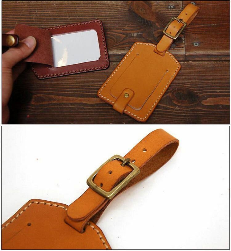 Luggage Tag Travel Bag Label Acrylic Template Leather Craft Pattern ...