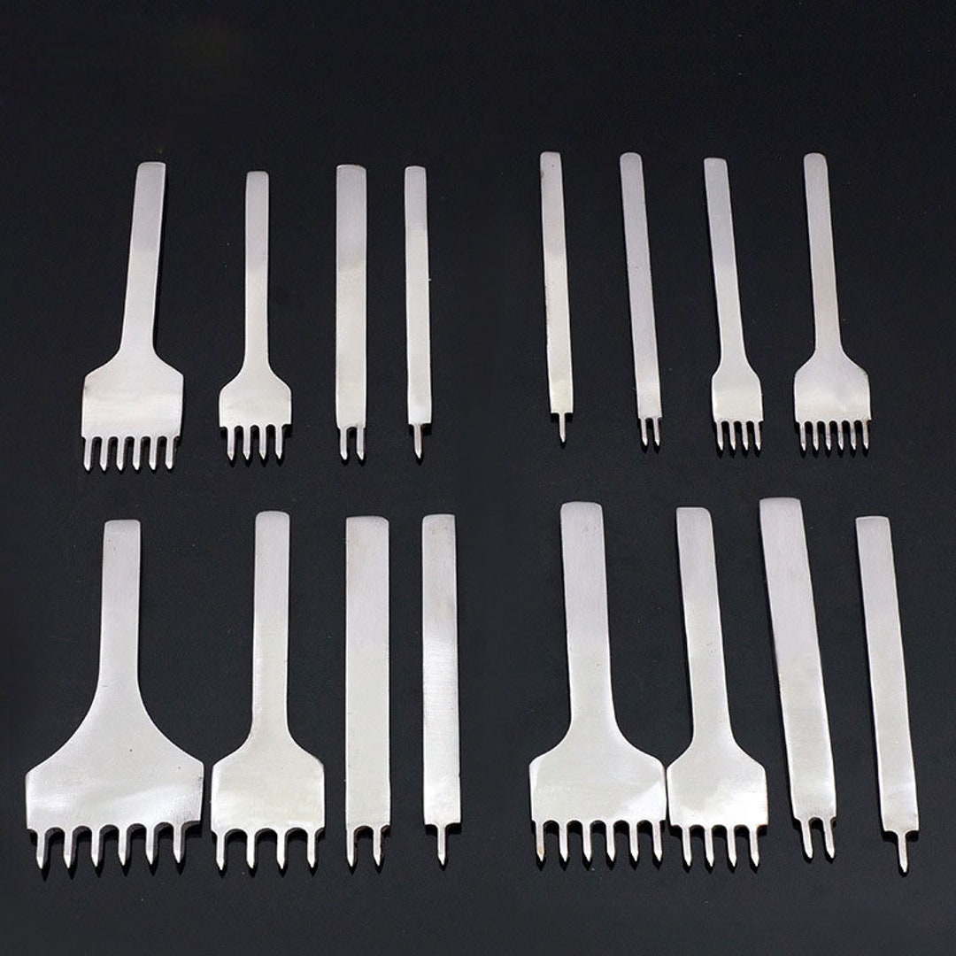 3/4/5/6mm Leather Craftools Chisel Leathercraft 1/2/4/6/10 Prong ...