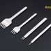 3/4/5/6mm Chisels Diamond Set of 4 Pcs Leather Craft Tool Hole Punches Stitching Punch 1 2 4 6 ...