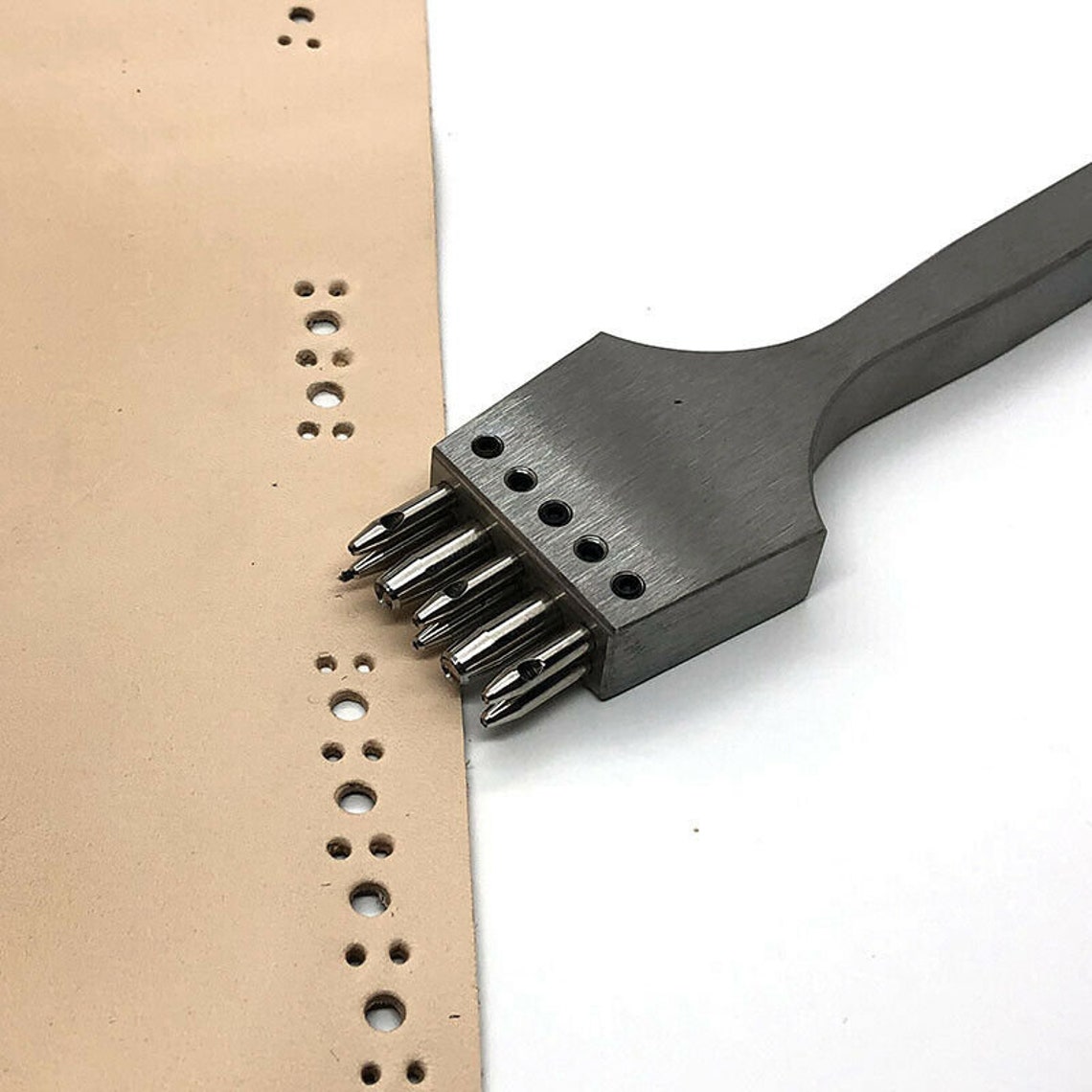Leather Punch / Brogue Style Hole Punch Shoemaking Leathercraft Tools ...
