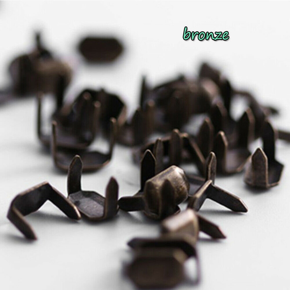 Solid Brass Leather Staples for Belt Loops Fastener Holder | Etsy