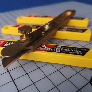 Leather Craft Tools Incision Cutter Knife Copper Trimming Knife + 10 ...