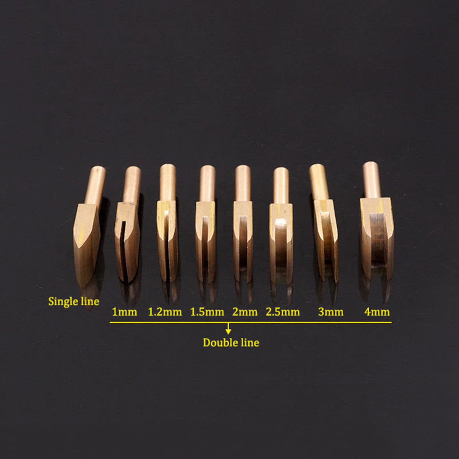 Solid Brass Solder Iron Tip Burn Edge Decorate Leather Slicker ...