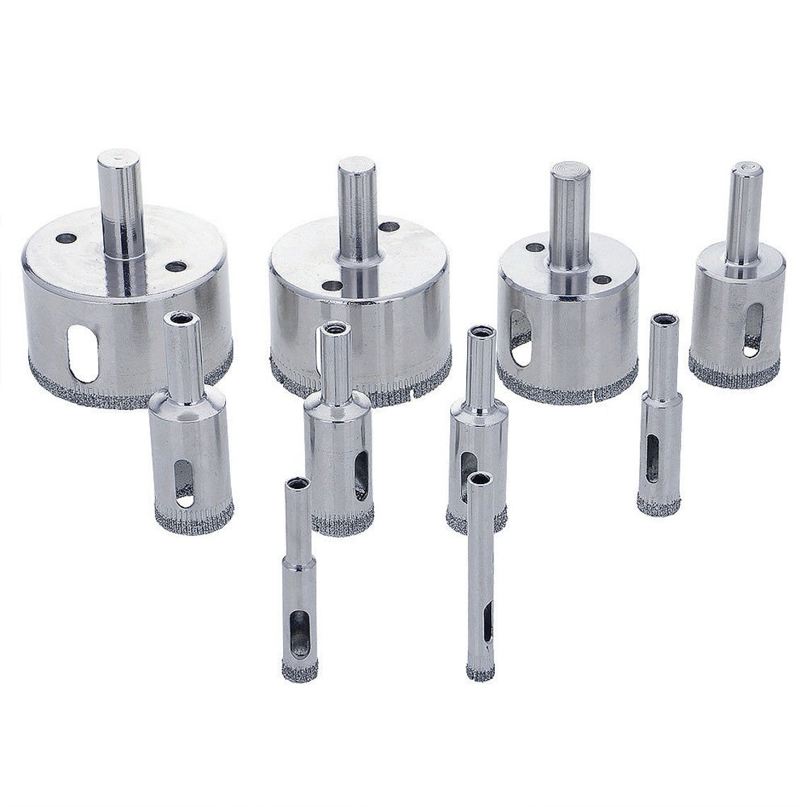 10pcs Diamond Coated Core Hole Saw Drill Bits Set 6-50MM for - Etsy