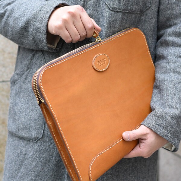 Zipper Leather Portfolio - Etsy