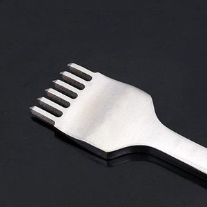 3/4/5/6mm Chisels Diamond Set of 4 Pcs Leather Craft Tool Hole Punches Stitching Punch 1 2 4 6 ...