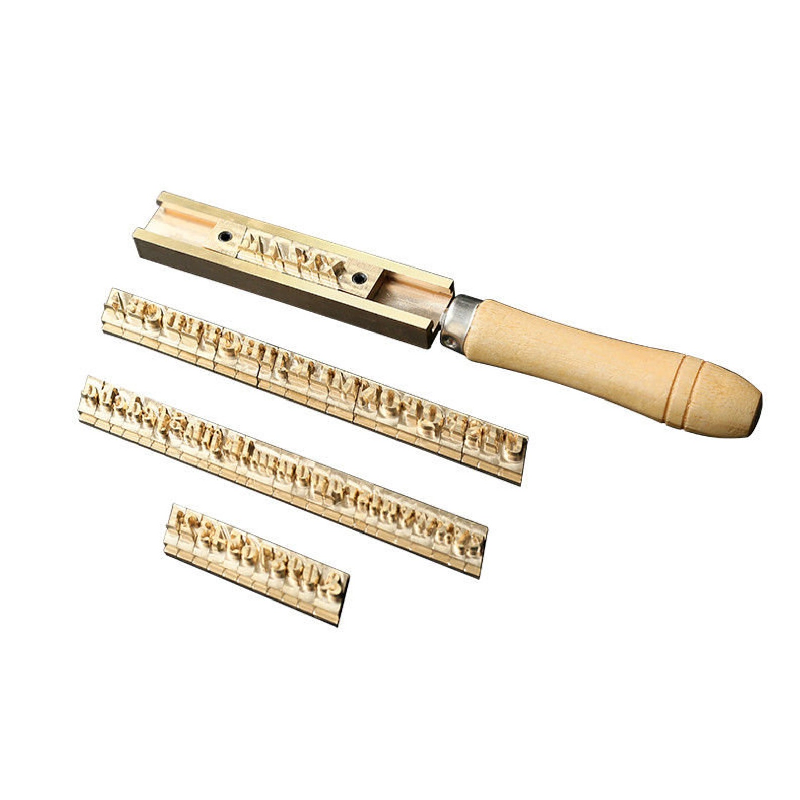 Custom Made Brass Alphabet Stamp Letter Stamp Changeable Mould Stamp ...