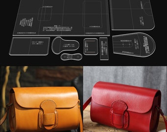 Short Wallet Purse Template Clear Acrylic Leather Pattern - Etsy