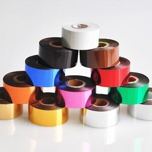 Hot Stamping Machine Foil Roll Paper 15color 120M Gilt Tin Foil Leather ...