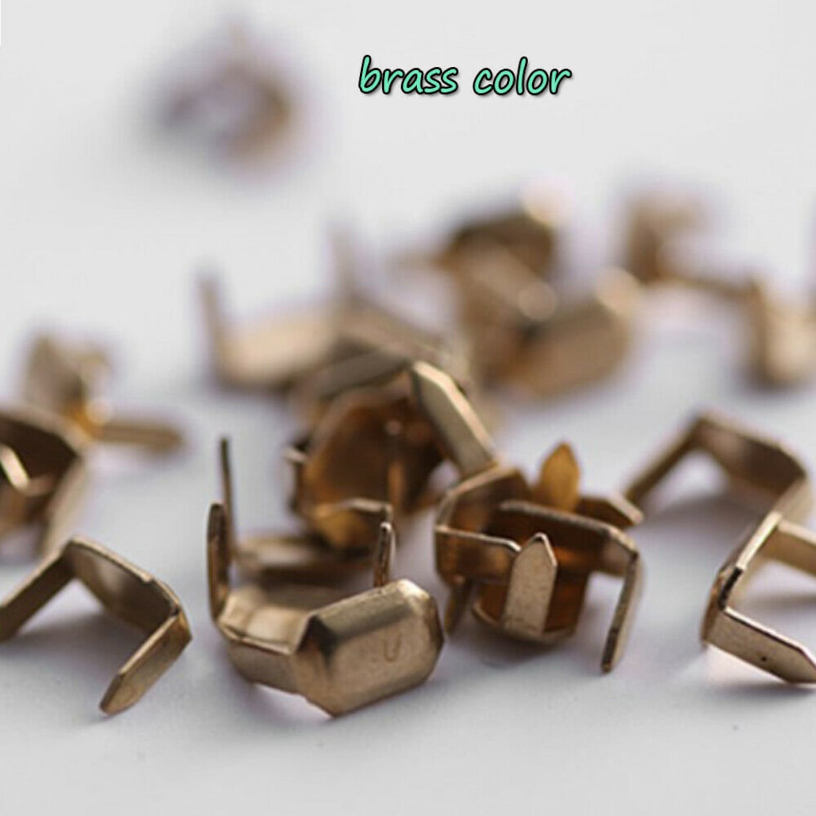 Solid Brass Leather Staples for Belt Loops Fastener Holder | Etsy