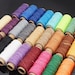 5pcs 50M 1mm Waxed Linen Wax Cotton Cord String Linen Thread Wire ...