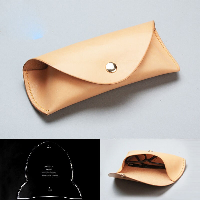 Eyeglasses Case Template Set Acrylic Leather Pattern Diy | Etsy