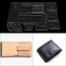 Leather Craft Acrylic Template for Business Long Wallet - Etsy