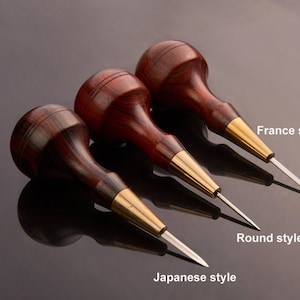 France Style Round Style Japanese Style Leather Sewing Awl Stitching ...
