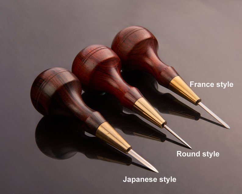 France Style Round Style Japanese Style Leather Sewing Awl Stitching ...