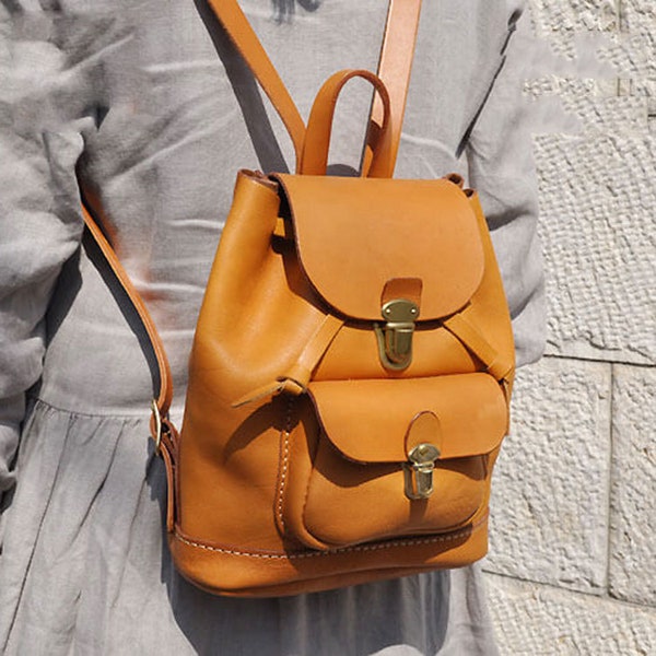 Leather School Backpack Pattern - Etsy