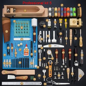 Professional / Basic Tools for Leather Craft Sewing DIY Hand Stitching ...