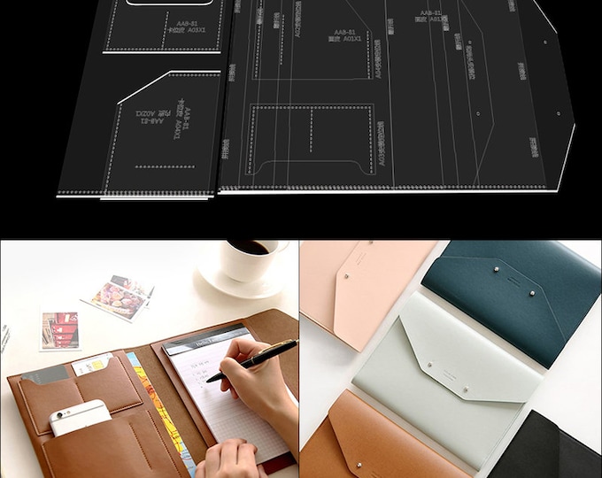 Card Case Mini Card Holder Template Clear Acrylic Leather - Etsy